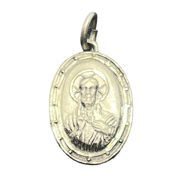 Creed | Jewelry | Vintage Creed Cut Sterling Silver Sacred Heart Jesus ...